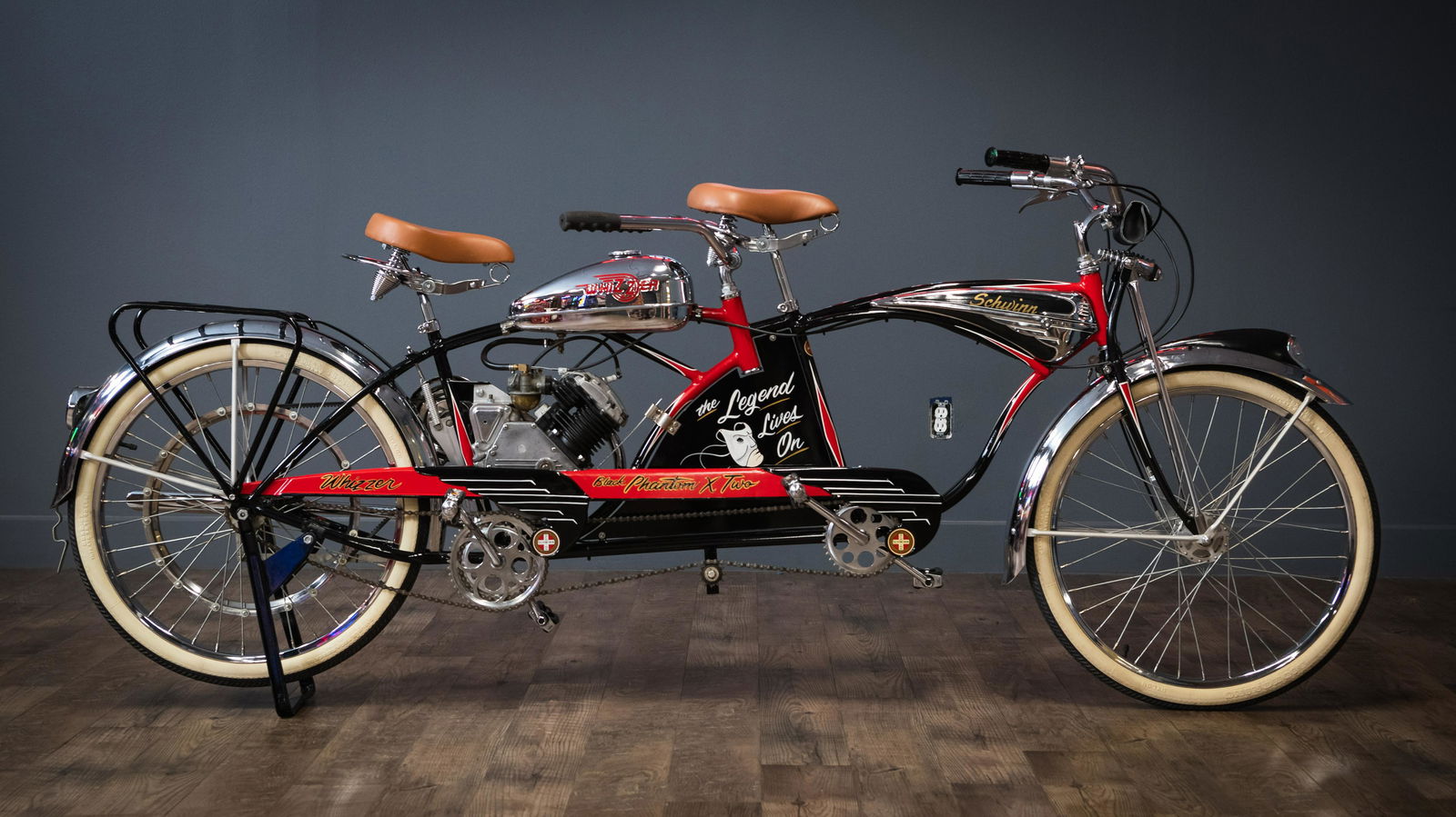 1948 Schwinn Whizzer Black Phantom Tandem Bicycle Auction