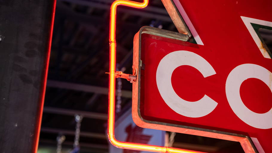 Conoco Double Sided Porcelain Neon Sign