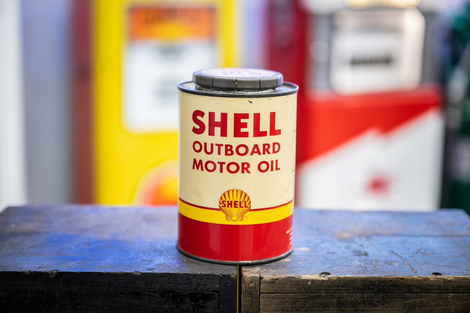Shell Outboard Motor Oil 1-quart Oil Can Auction