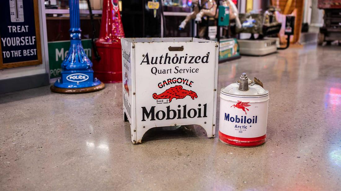 Sinclair Clean Restrooms Double-sided Porcelain Sign Auction