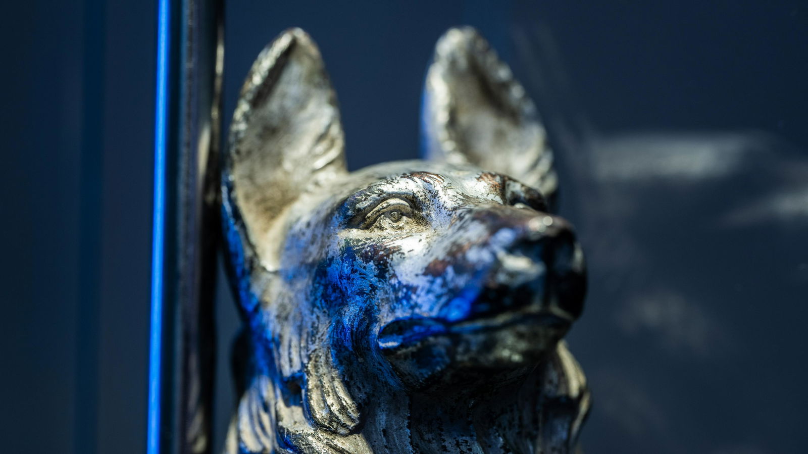 1920s German Shepherd Bronze Radiator Mascot / Hood Ornament