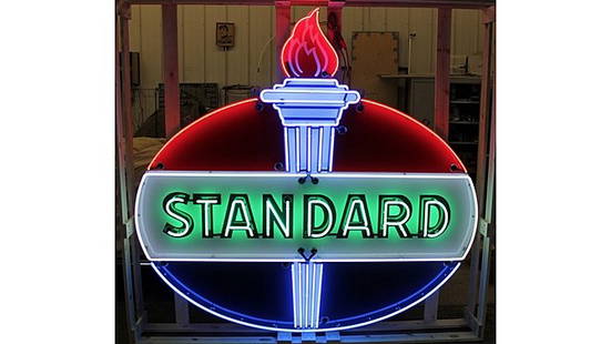 Standard Oil Neon Sign