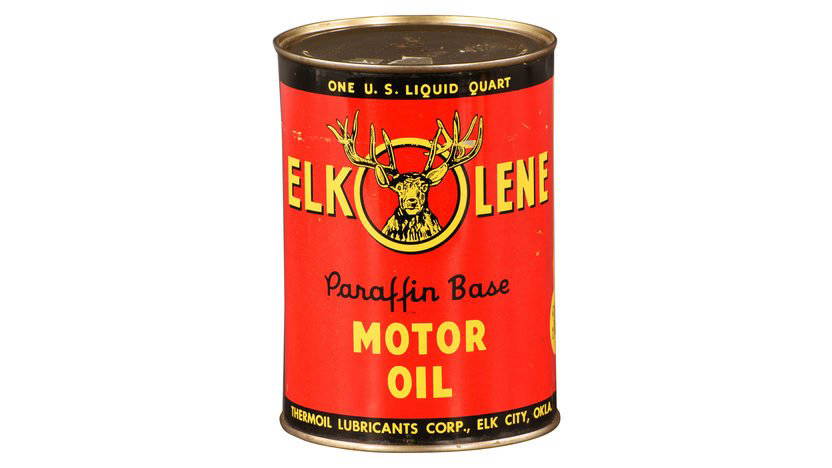 Elk Lene Motor Oil One Quart Oil Can