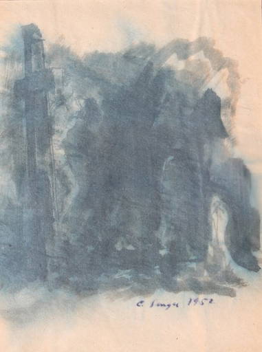 Clyde Singer (american 1908 1999) The Crucifixion