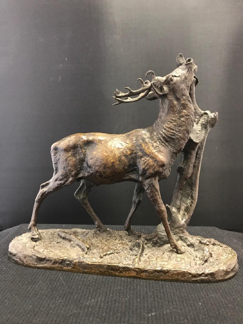 Pj Mene (1810 1879) Bronze Stag