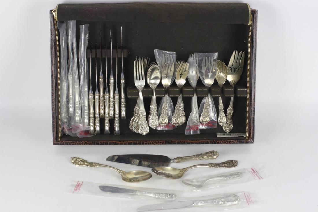55pc Francis 1st Sterling Silver Flatware Set