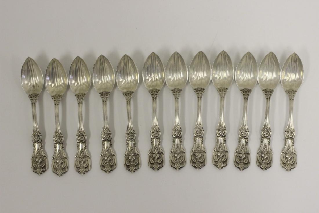 12 Francis 1st Sterling Silver Melon Spoons