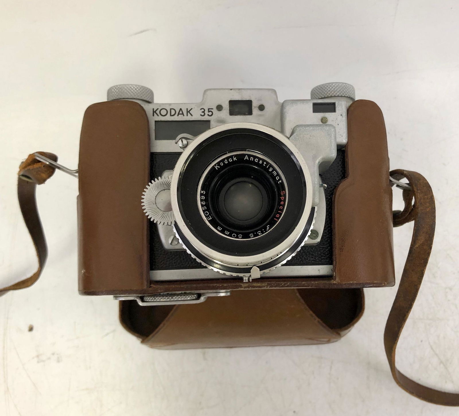Vintage Kodak 35 Camera With Deluxe Field Case.