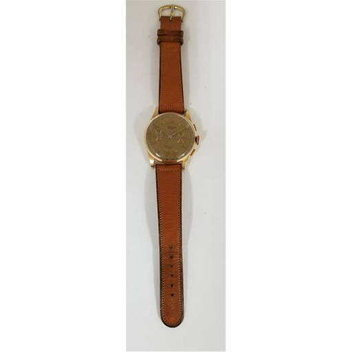 Vintage 18 Karat Gold Chronograph Mechanical Watch