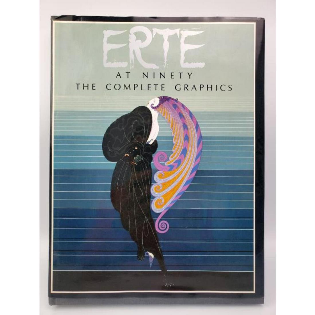 Erte Hand Signed Hardcover Book Auction
