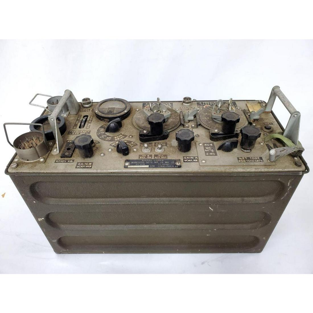 Rare Wwii Military Radio Signal Corps Wireless Set Auction