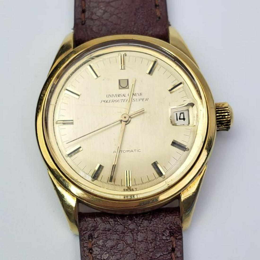 Universal Geneve 18k Gold "polerouter Super" Watch