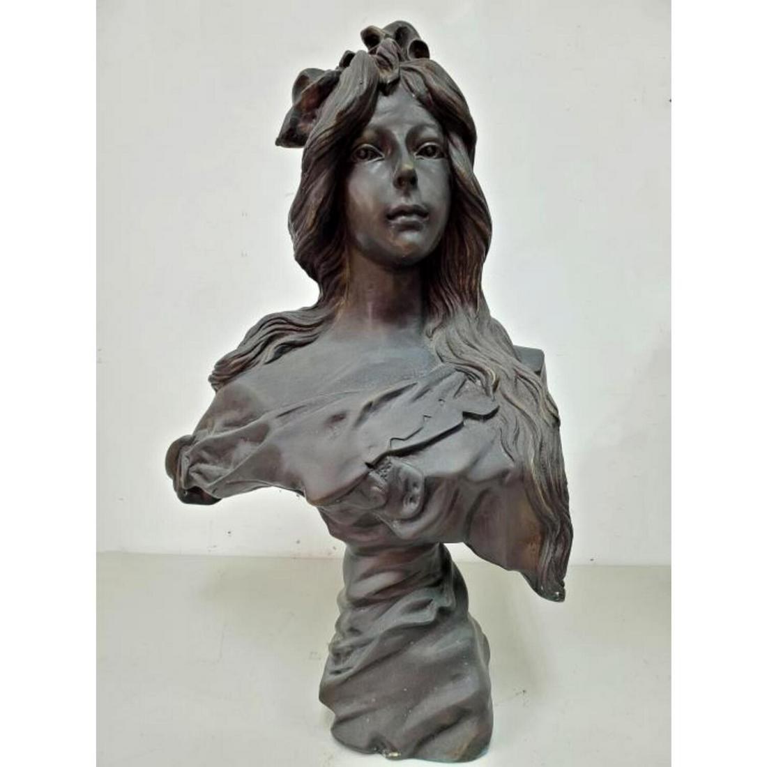 Monumental Bronze Bust. Auction