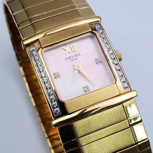 Delma Swiss Made Pear And Diamonds Ladies' Watch