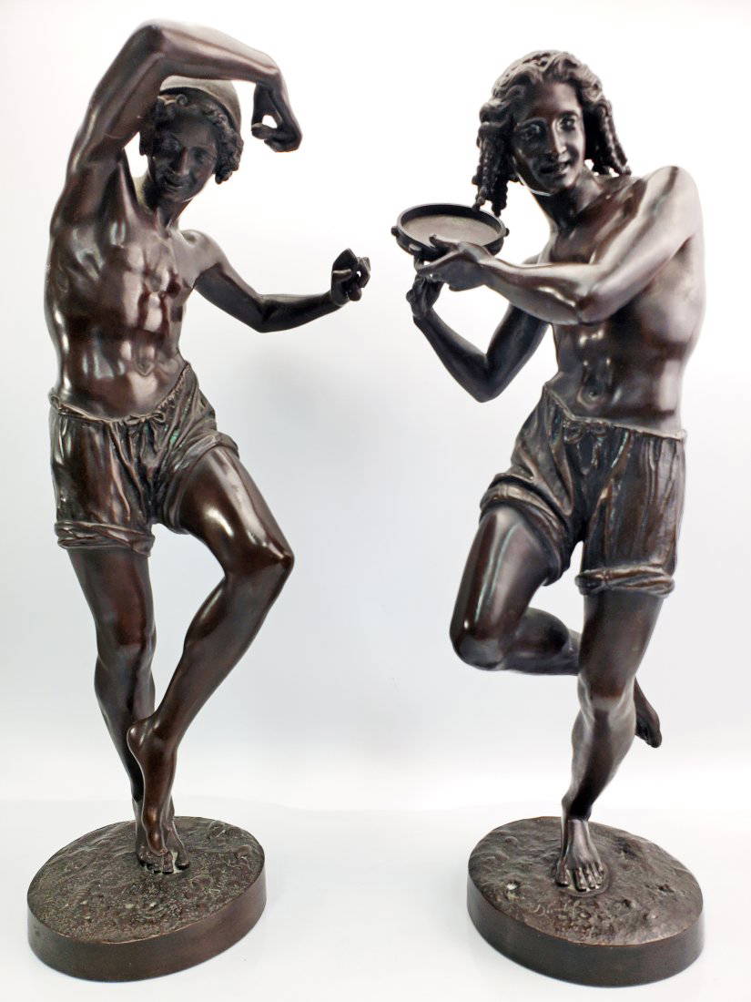 Francisque Joseph Duret, French (1804-1865) Bronze Pair Auction