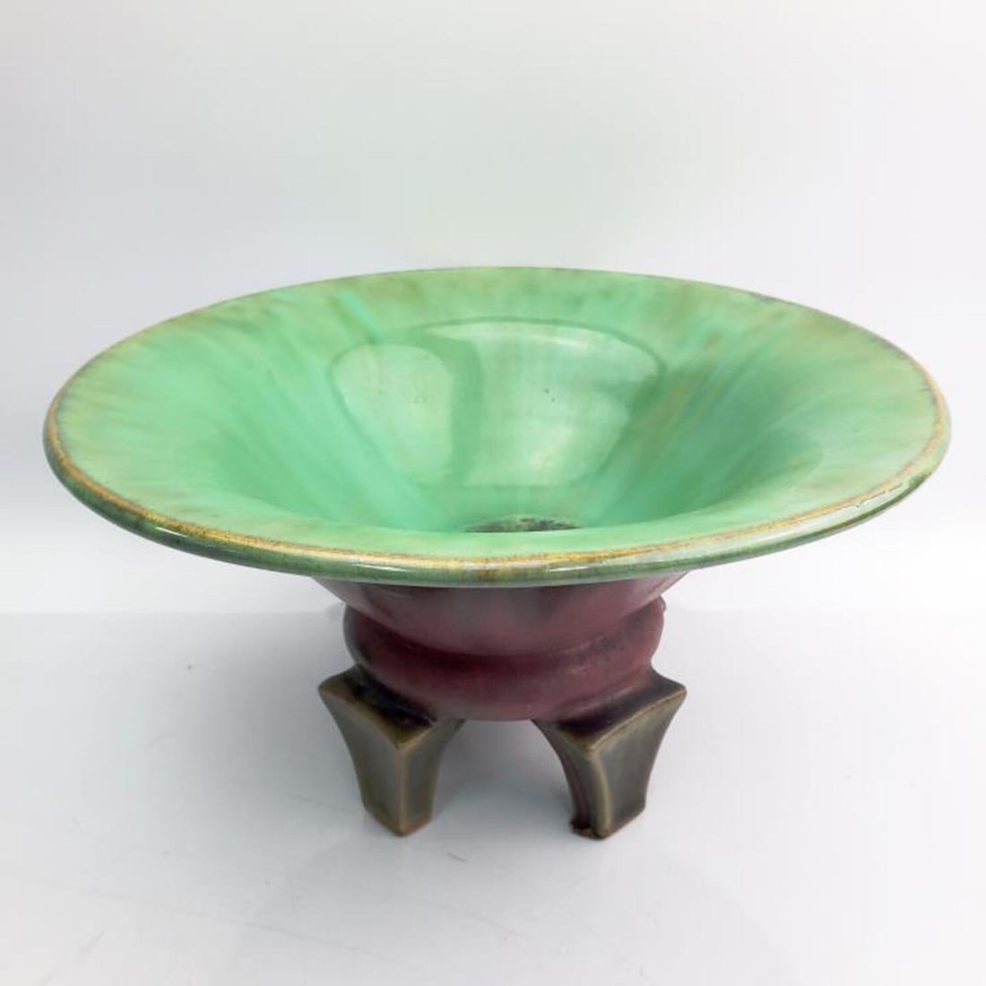 Rare Fulper Pottery Flaring Bowl Auction