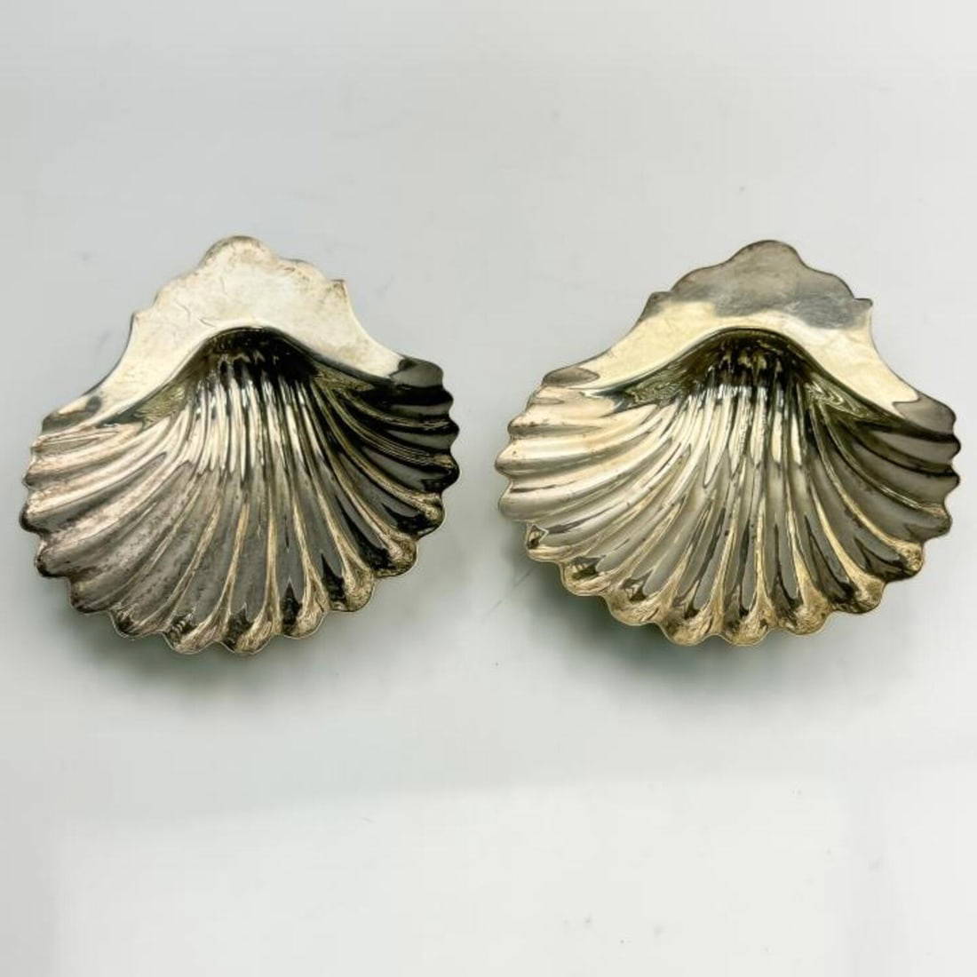 Pair Of English George Iii Sterling Silver Shells Auction