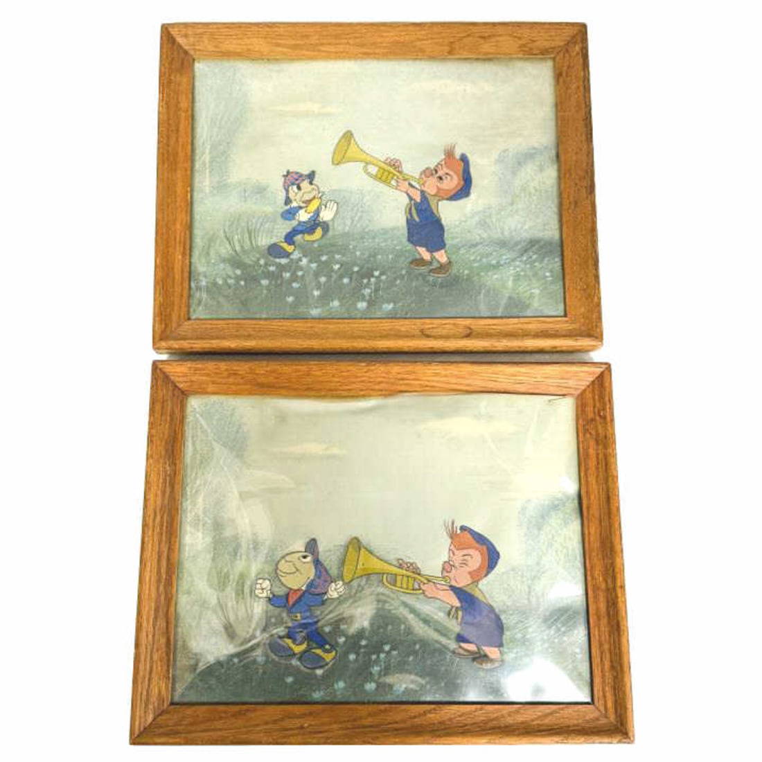 Lot Of 2 Early Original Walt Disney Cells Auction