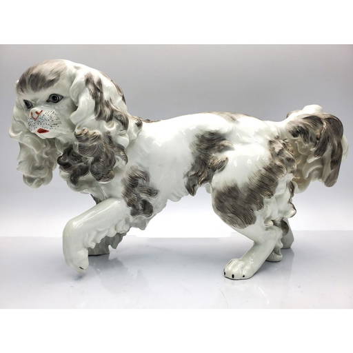 Dresden Germany Porcelain Pekingese Dog Figure