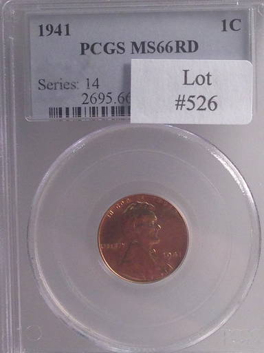 1941 1c Pcgs Ms66 Red
