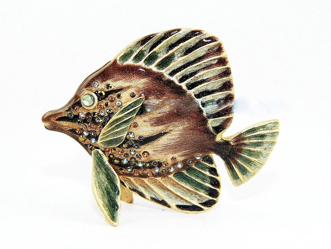 JAY STRONGWATER ALBERT YELLOWTANG FISH LUSTRE - Apr 17, 2016 | Jewels ...