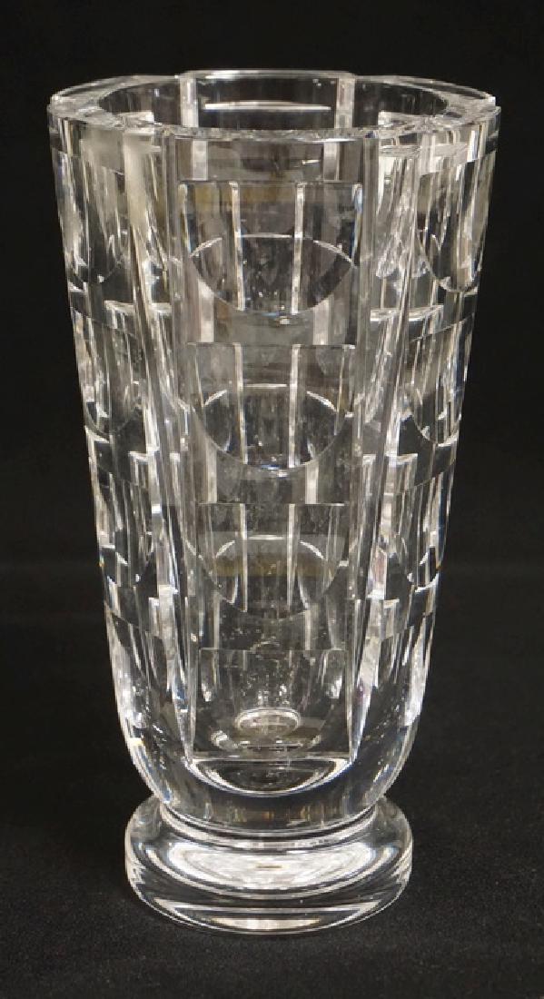 Orrefors Crystal *thousand Windows* Vase Measuring 7