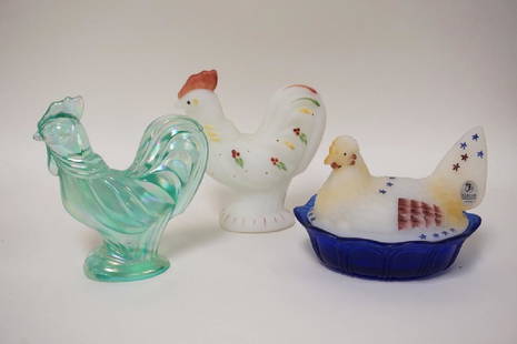 Fenton Rooster On Nest