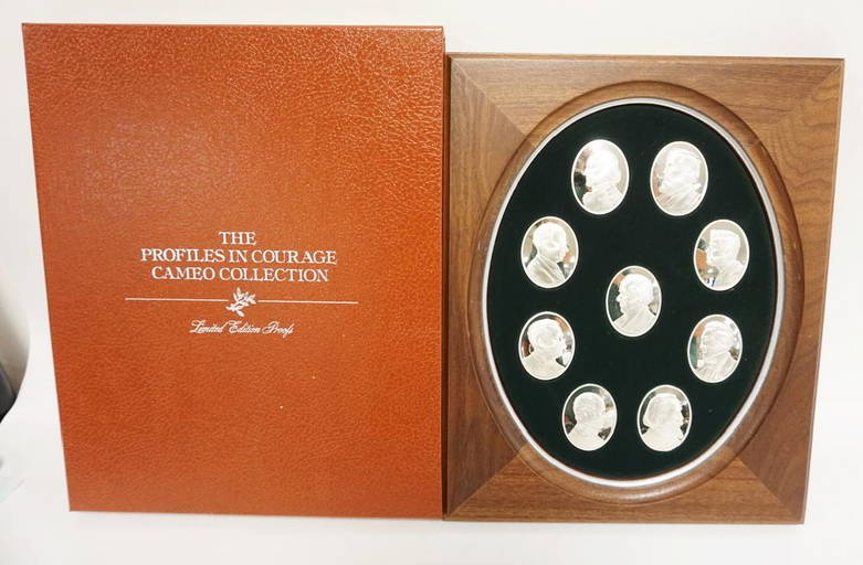 Profiles In Courage Sterling Silver Cameo Collection.