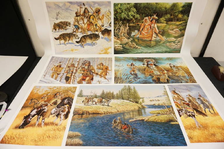 Lot Of 7 Michael Gentry Signed And Numbered Limited