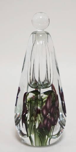 Vandermark Art Glass Paperweight Perfume With Original