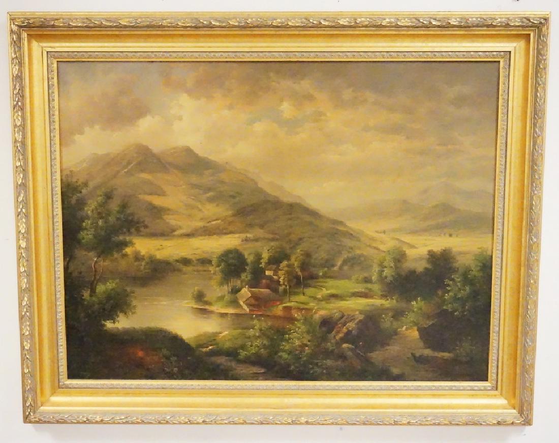 Landscape Oil Painting On Canvas. Signed *stanton*