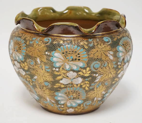 Doulton Lambeth Slater's Patent Pottery Jardiniere