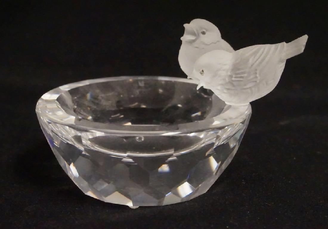 SWAROVSKI CRYSTAL BIRD BATH.