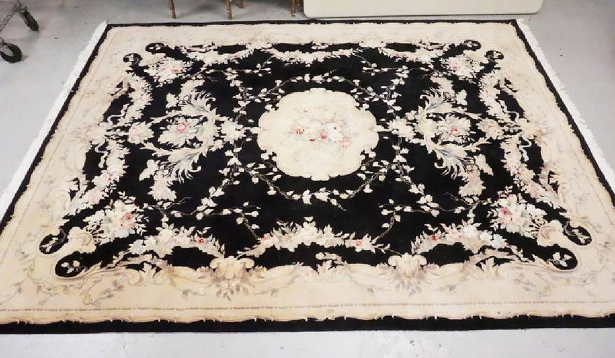 Black And Beige Rug