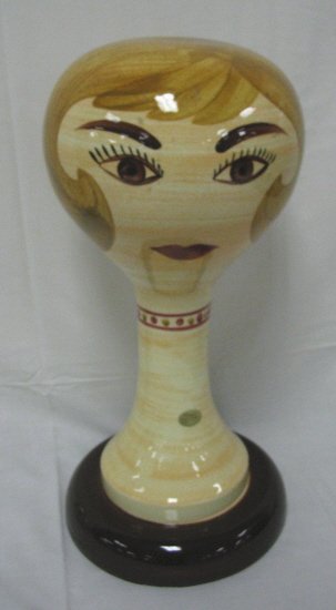 1134: STANGL BLONDE WIG STAND - May 09, 2008 | Dennis Auction Service ...