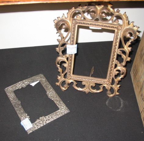 Cast Iron Dresser Frame & Small Embosed Frame