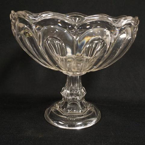 Flint Glass Loop Large Open Compote