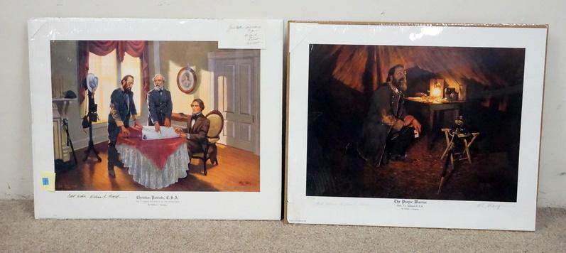 2 William Maughan Limited Edition Civil War Prints