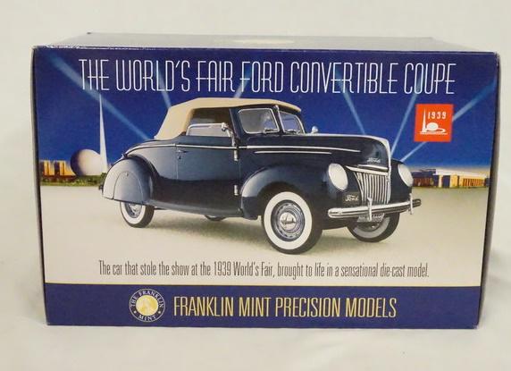 Franklin Mint 1939 Worlds Fair Ford Coupe Model
