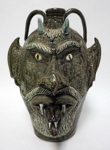 Albert Hodge Grotesque Face Jug