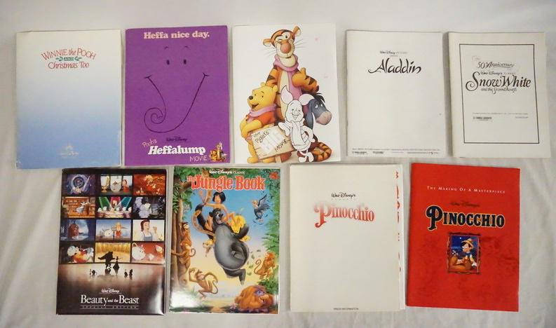 Disney Film Memorabilia/press Kit Lot