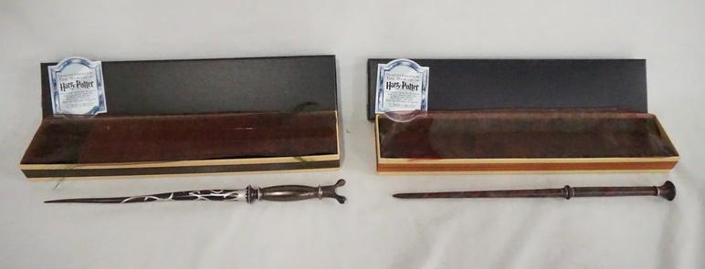 2 Harry Potter The Noble Collection Wand Replicas