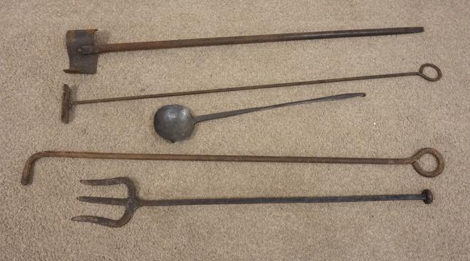 5 ANTIQUE IRON TOOLS (#1198) on Aug 27, 2021 | Dennis Auction Service ...