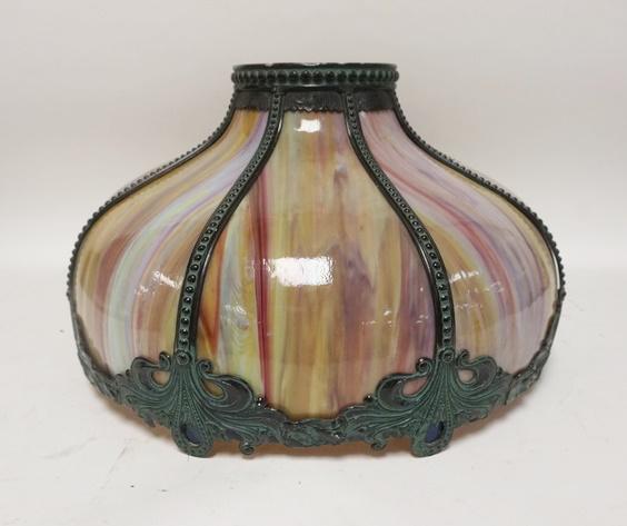 Multi Color Slag Glass Shade