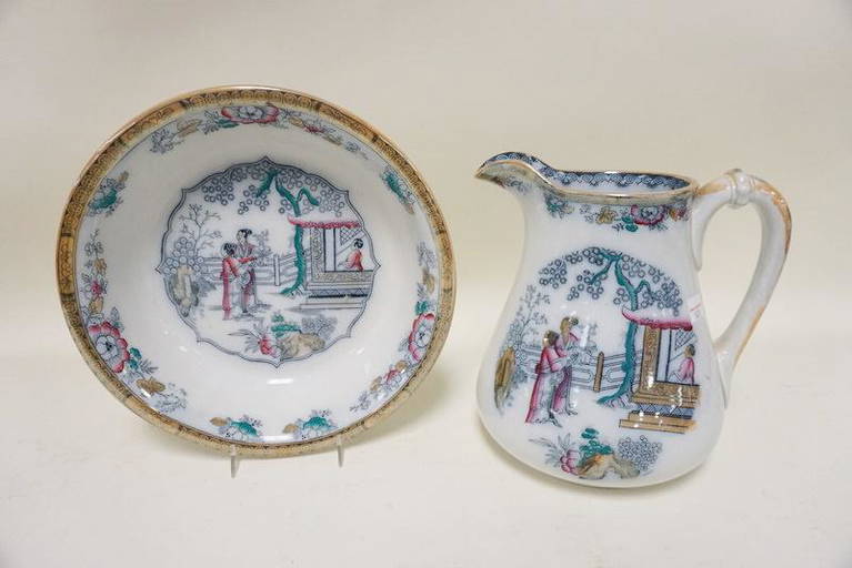 Antique Bowl & Pitcher