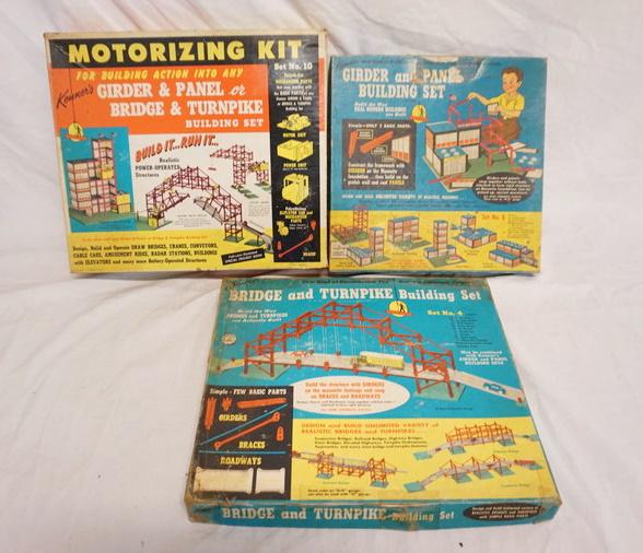 3 Kenners Building Sets