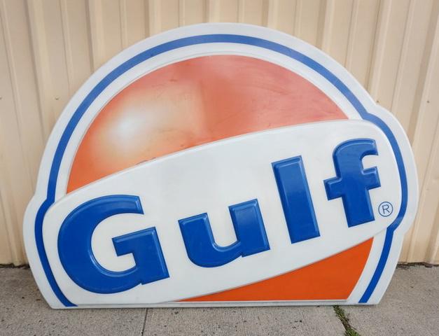 Vintage Gulf Gas Station Sign