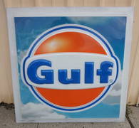 Vintage Gulf Gas Station Sign
