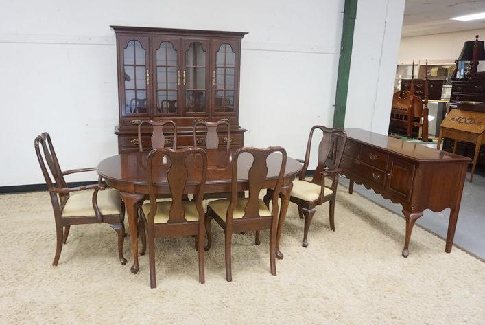 6 Pc Kling Solid Black Cherry Dining Room Set