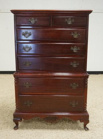 Mahogany 7 Drawer Tall Chest